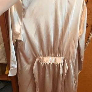 Intimates & Sleepwear | Silky Gold Robe | Poshmark